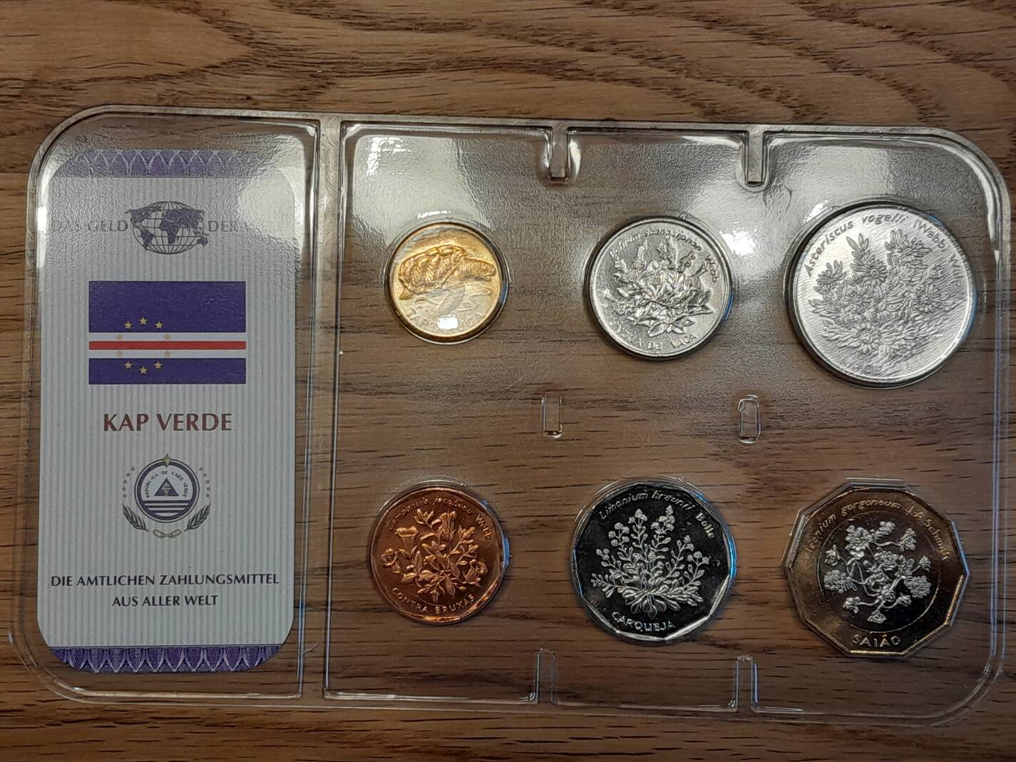 Kapverdische Inseln - Kap Verde 186 Escudos (6 Münzen) 1994 Cape Verde ...