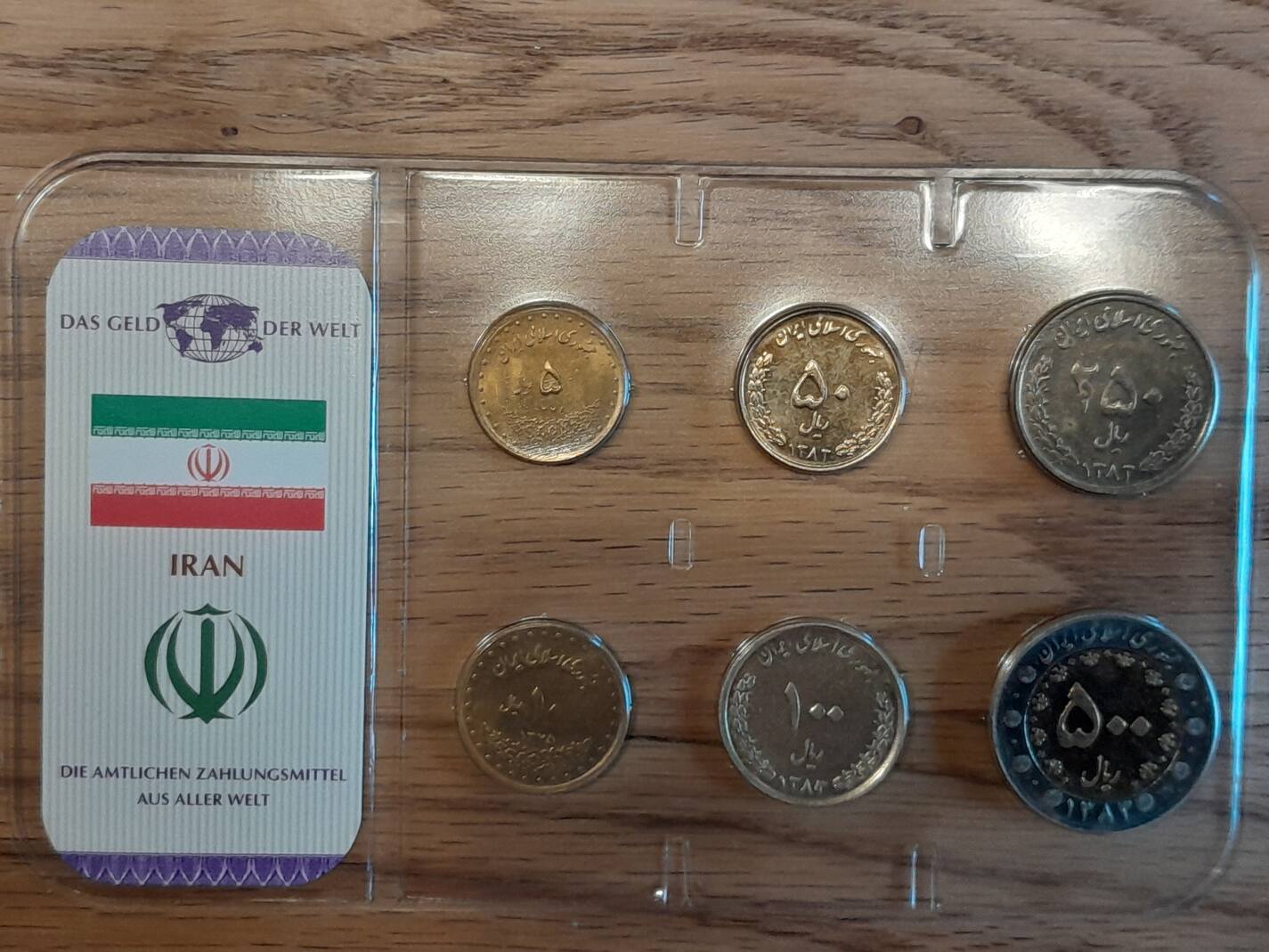 915 Rials (6 Münzen) verschiedene Jahre Iran, coin set, mixed years, 6 ...