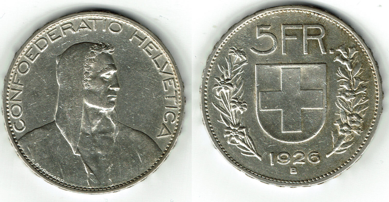 Schweiz 5 Franken 1926 B switzerland, 5 francs 1926, like scan VF+ | MA-Shops