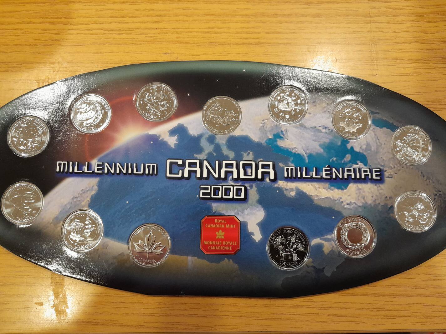 Kanada canada, official coin set "12 x 25 Cents Canada Millénaire 2000 ...