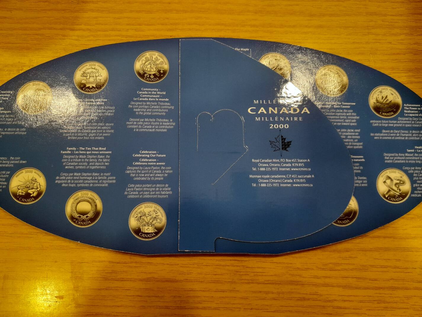 Kanada canada, official coin set "12 x 25 Cents Canada Millénaire 2000 ...