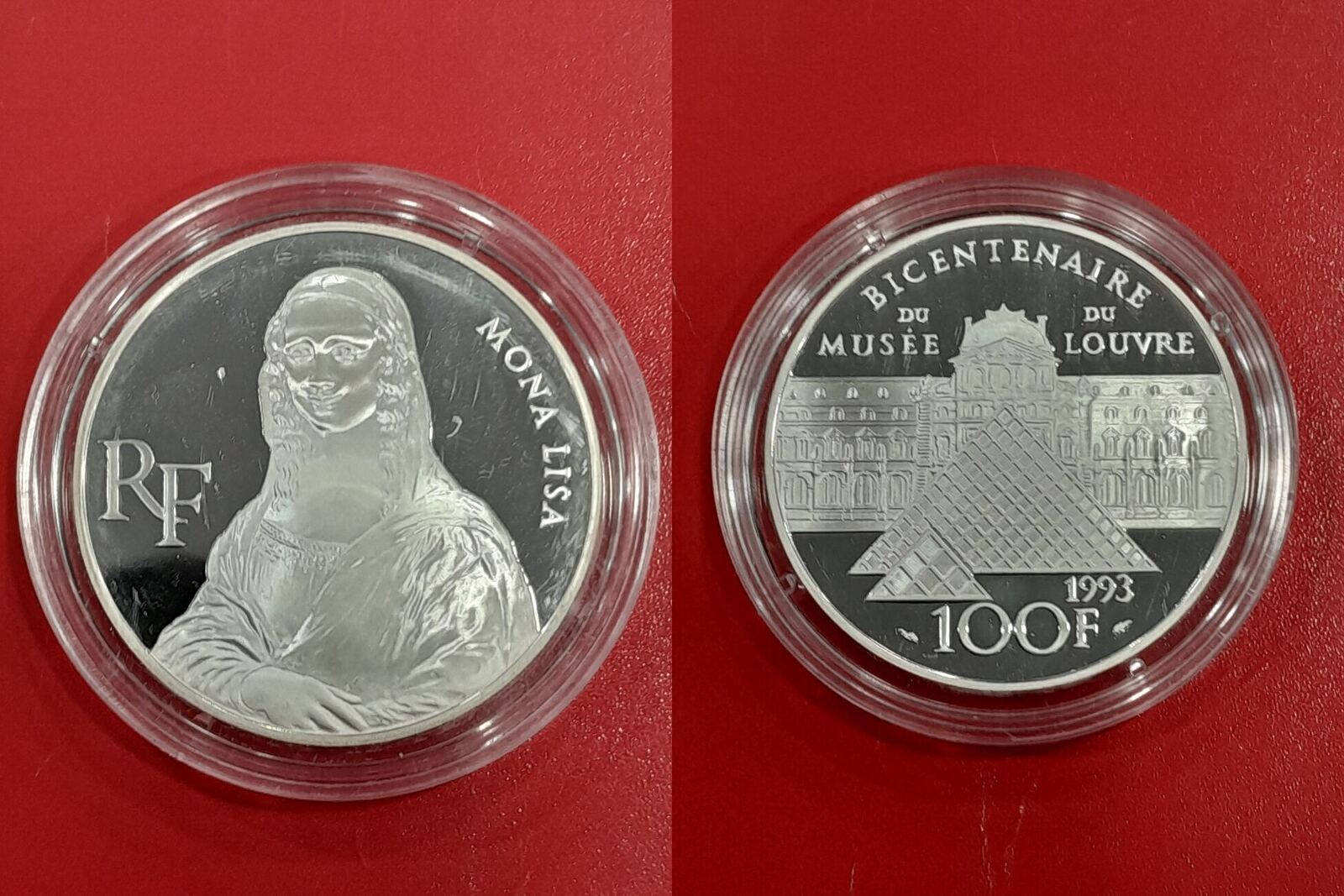 Frankreich 1993 100 Francs - 200 Jahre Louvre - Mona Lisa Proof ...