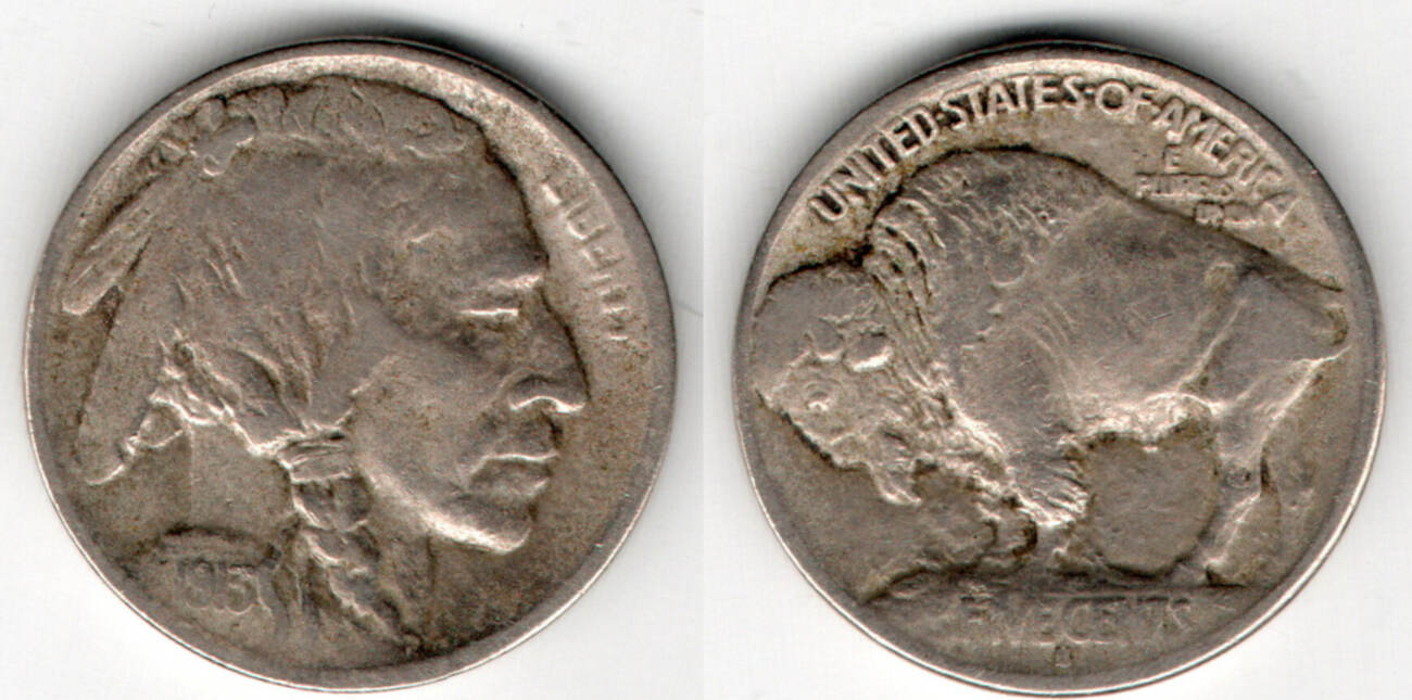 USA 5 Cents 1913, Indian Head / Buffalo, like scan! VF | MA-Shops