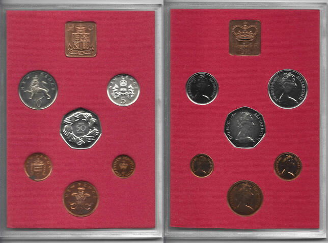 Vereinigtes Königreich - Großbritannien 68 1/2 Penny 6 Münzen Great ...