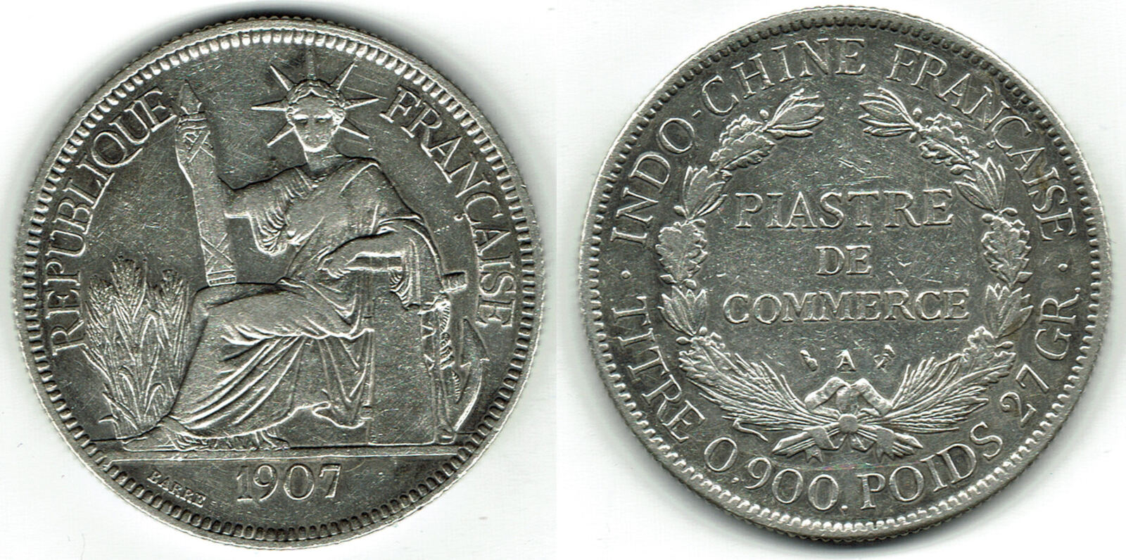 Französisch Indochina 1 Piaster french indochina (indochine), 1 Piastre ...