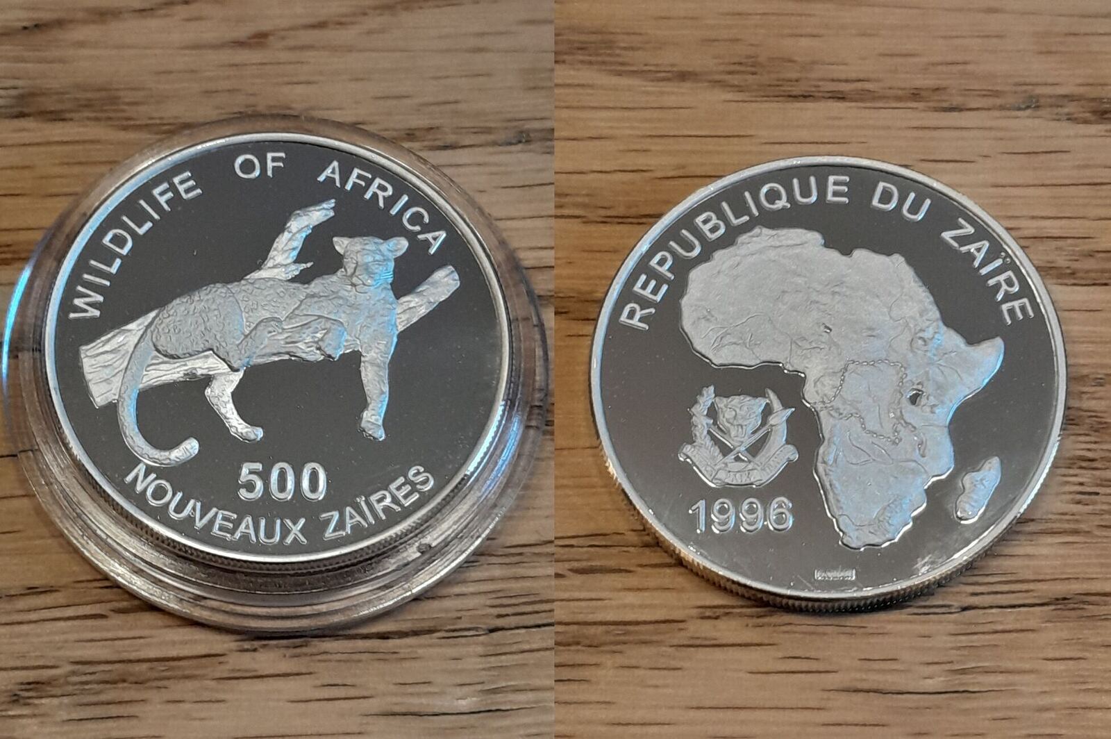 500 Neue Zaire 1996 Zaire, 500 New Zaires, Endangered Wildlife ...