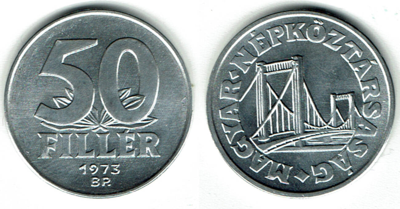 Ungarn hungary 50 Filler coin 1973 UNC- | MA-Shops