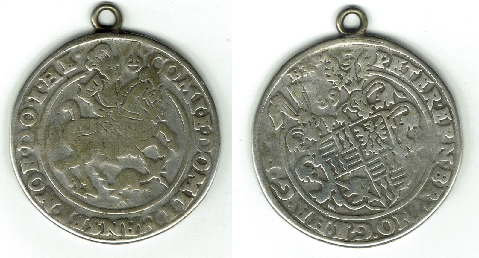 Mansfeld - vorderortische Linie zu Friedburg 1 Taler 1589 Peter Ernst I ...