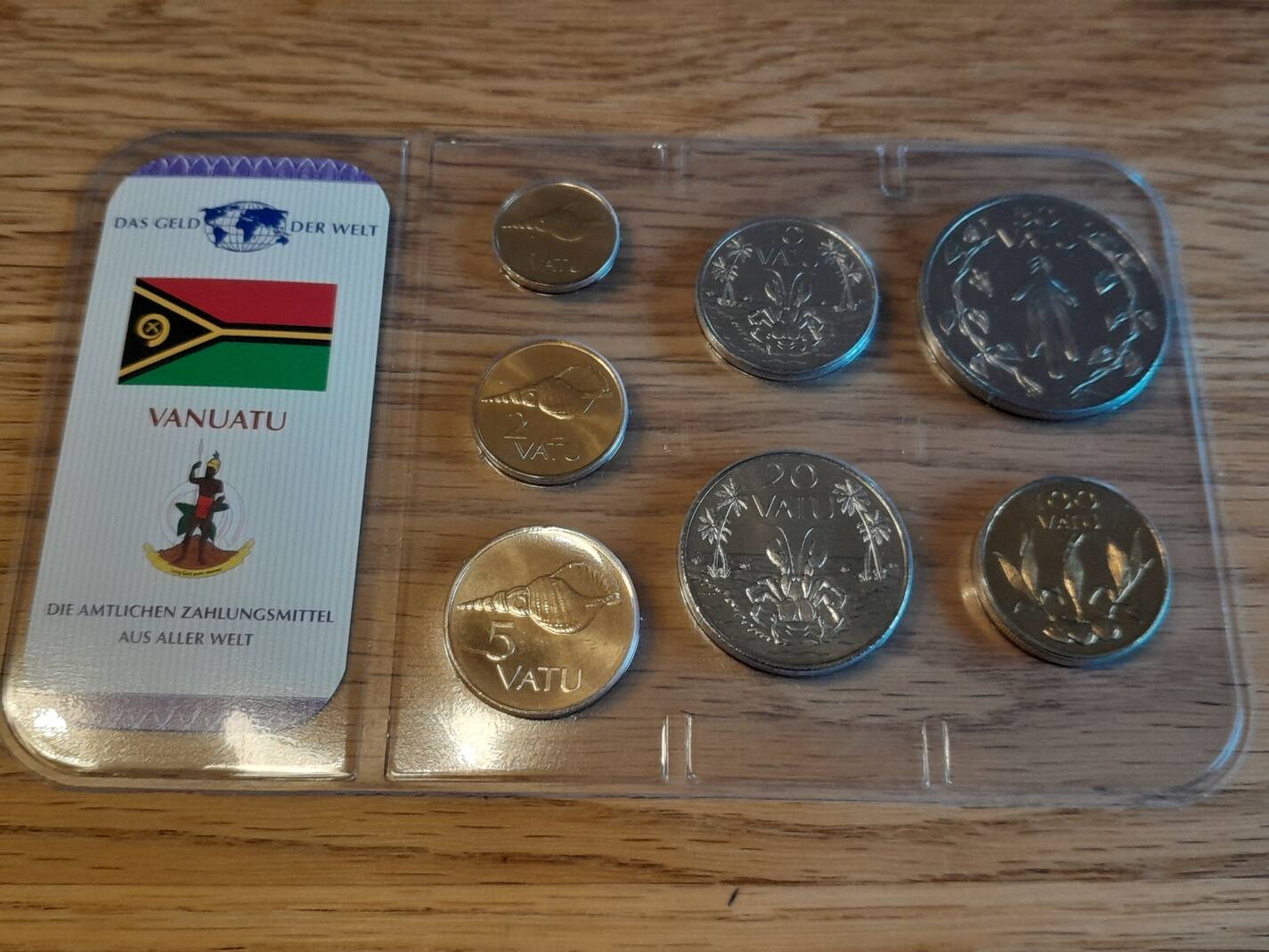 188 Vatu (7 Münzen) 1999 - 2009 Vanuatu mixed coin set, 1 - 100 Vatu (7 ...