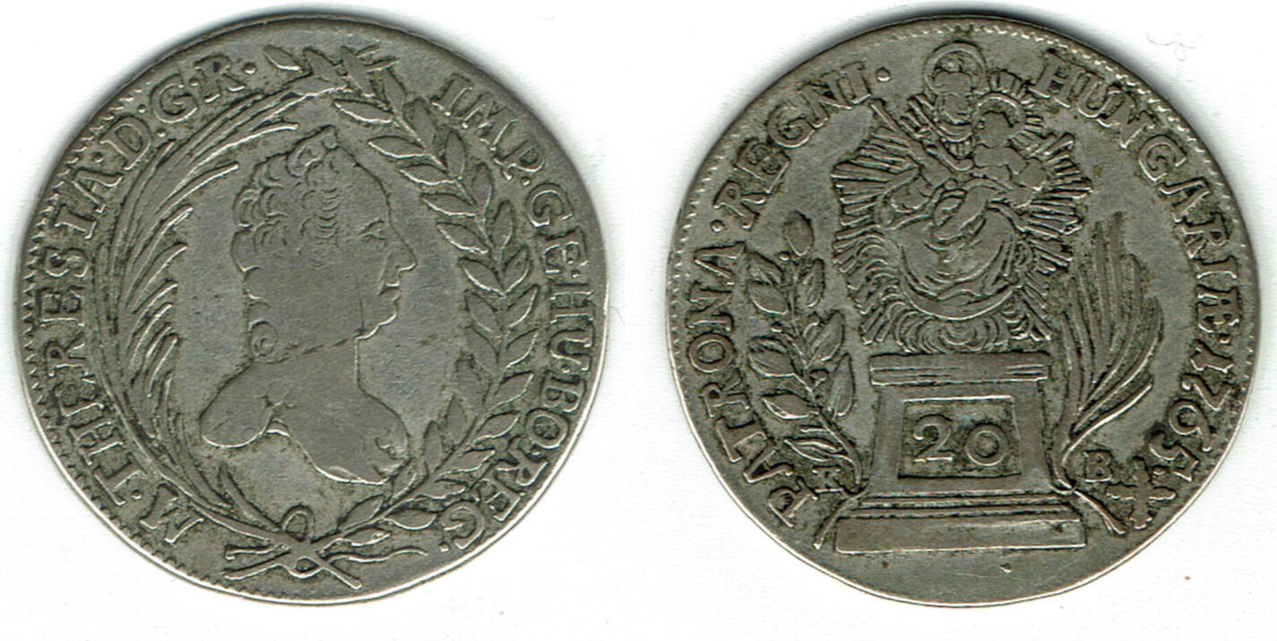 Haus Habsburg - Österreich austria/hungary, silver coin, 20 Kreuzer ...