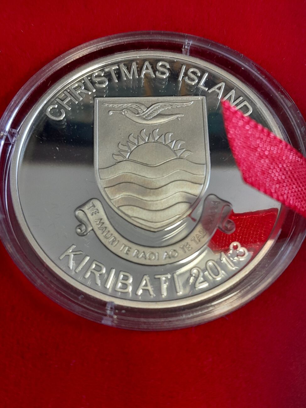 5 Dollars 2013 kiribati silver coin " Rudolph the red-nosed reindeer ...