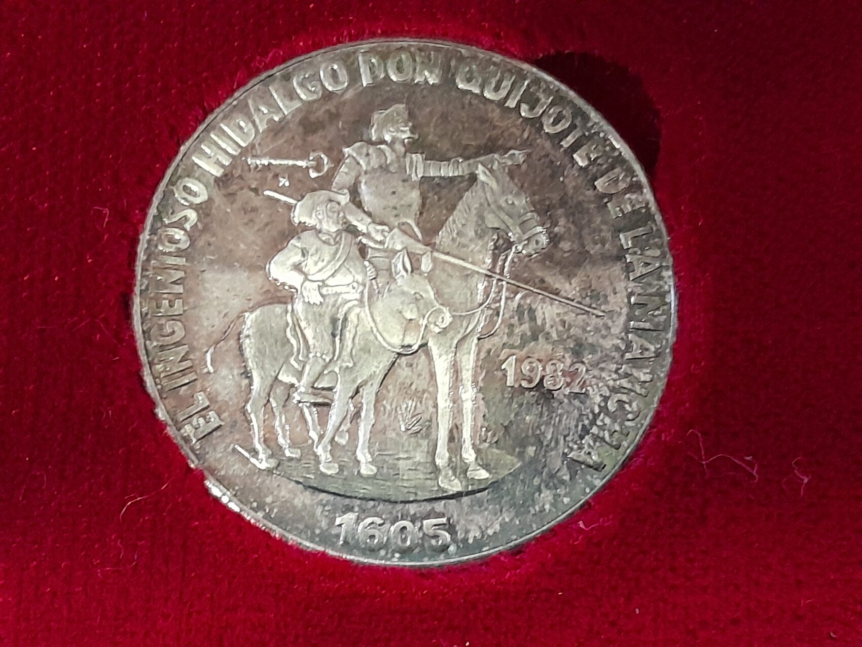 Kuba 3 x 5 Pesos 1982 Cuba, silver coins, Don Quijote de la Mancha ...