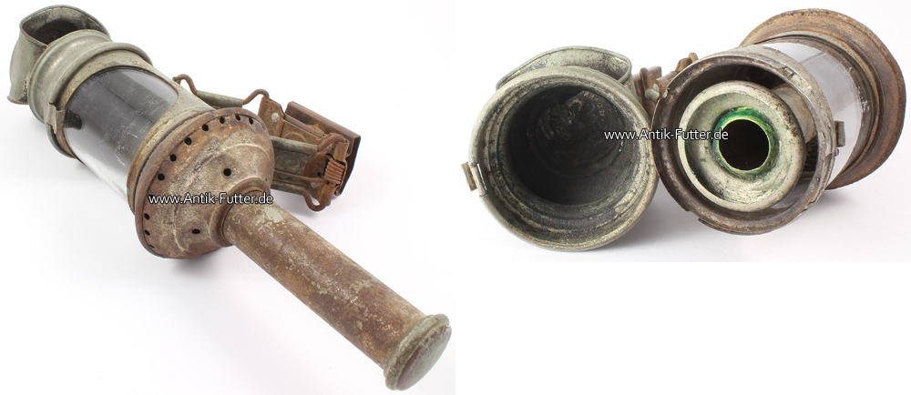 Deutsches Reich um 1910 Fahrradlampe / Kerzenlampe, bezeichnet: Herm ...