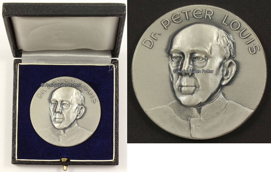 Drittes Reich O.J. Einseitige Gedenkmedaille / Dr. Peter Louis ...