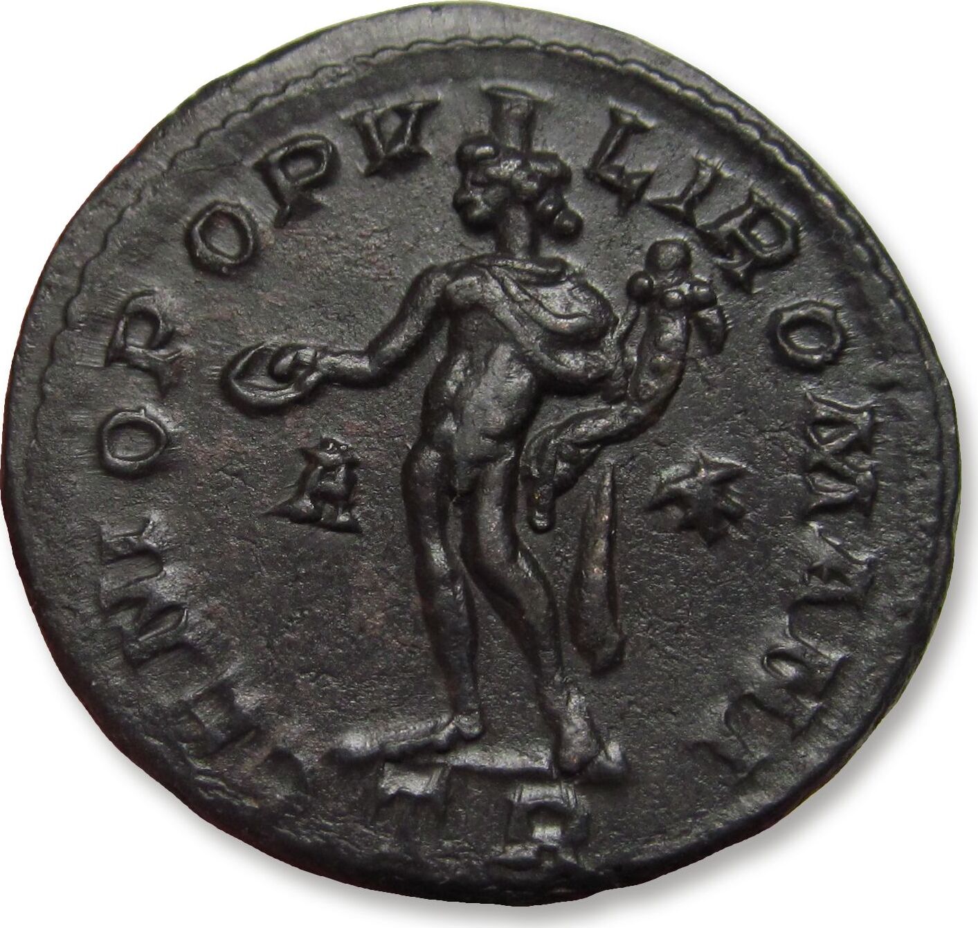 ROMAN EMPIRE 27mm follis circa 298-299 A.D. Diocletian / Diocletianus ...