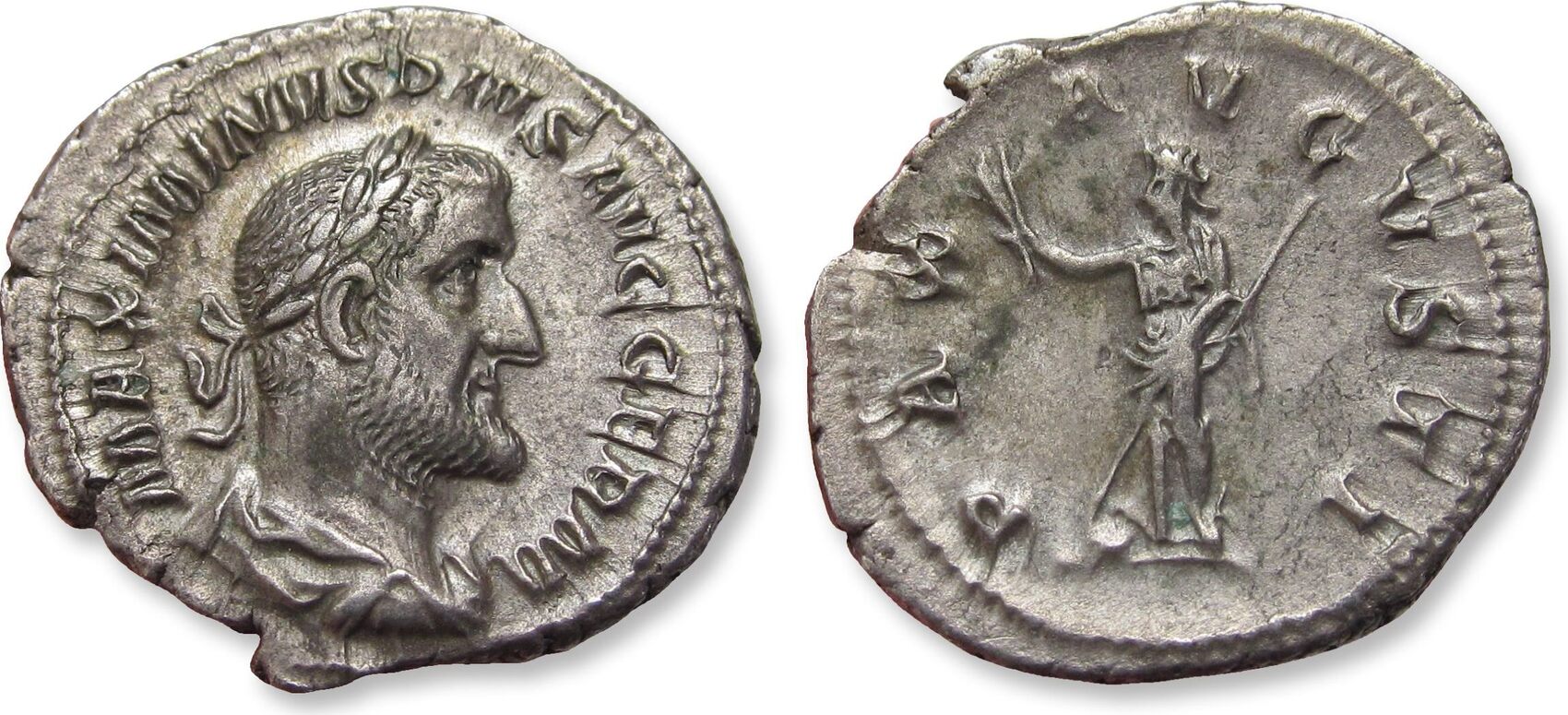 ROMAN EMPIRE AR silver denarius circa 236-237 A.D. Maximinus I Thrax ...