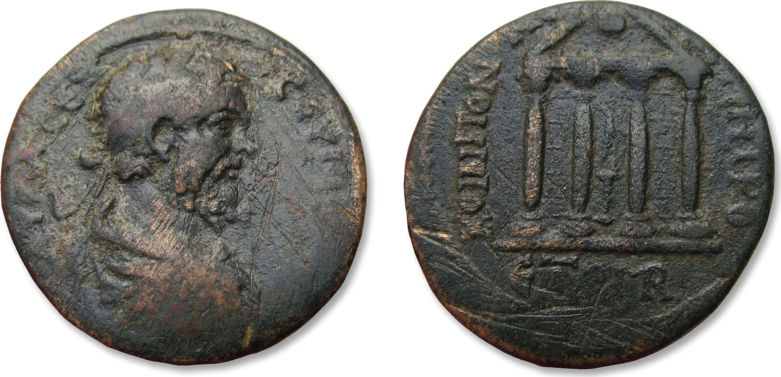 ROMAN EMPIRE Large AE 29mm unit 209-210 A.D. Septimius Severus. Pontus ...