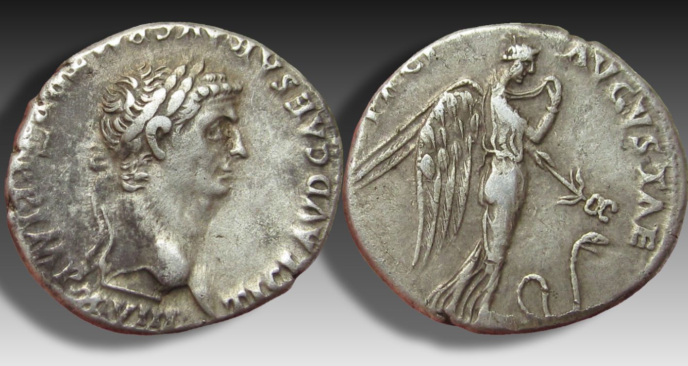 ROMAN EMPIRE AR denarius 50-51 A.D. Emperor Claudius, Rome mint - PACI ...