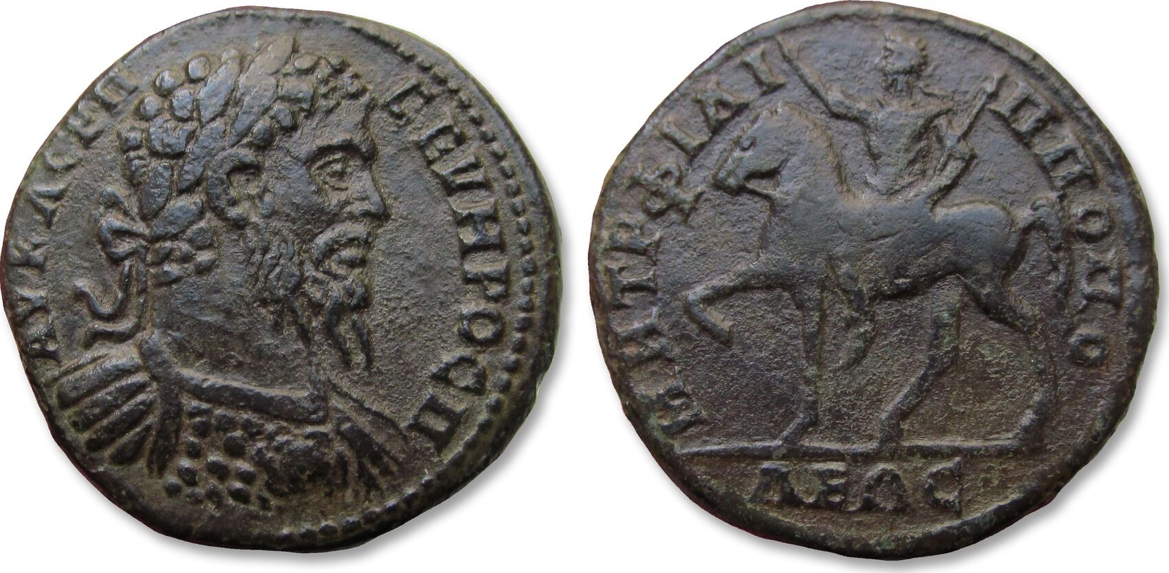 ROMAN EMPIRE AE 29mm provincial coin 193-211 A.D. Septimius Severus ...