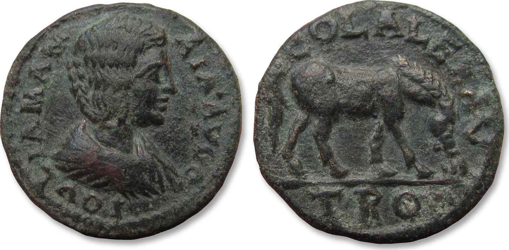 ROMAN EMPIRE AE 23mm provincial coin 222-235 A.D. Julia Mamaea, Troas ...