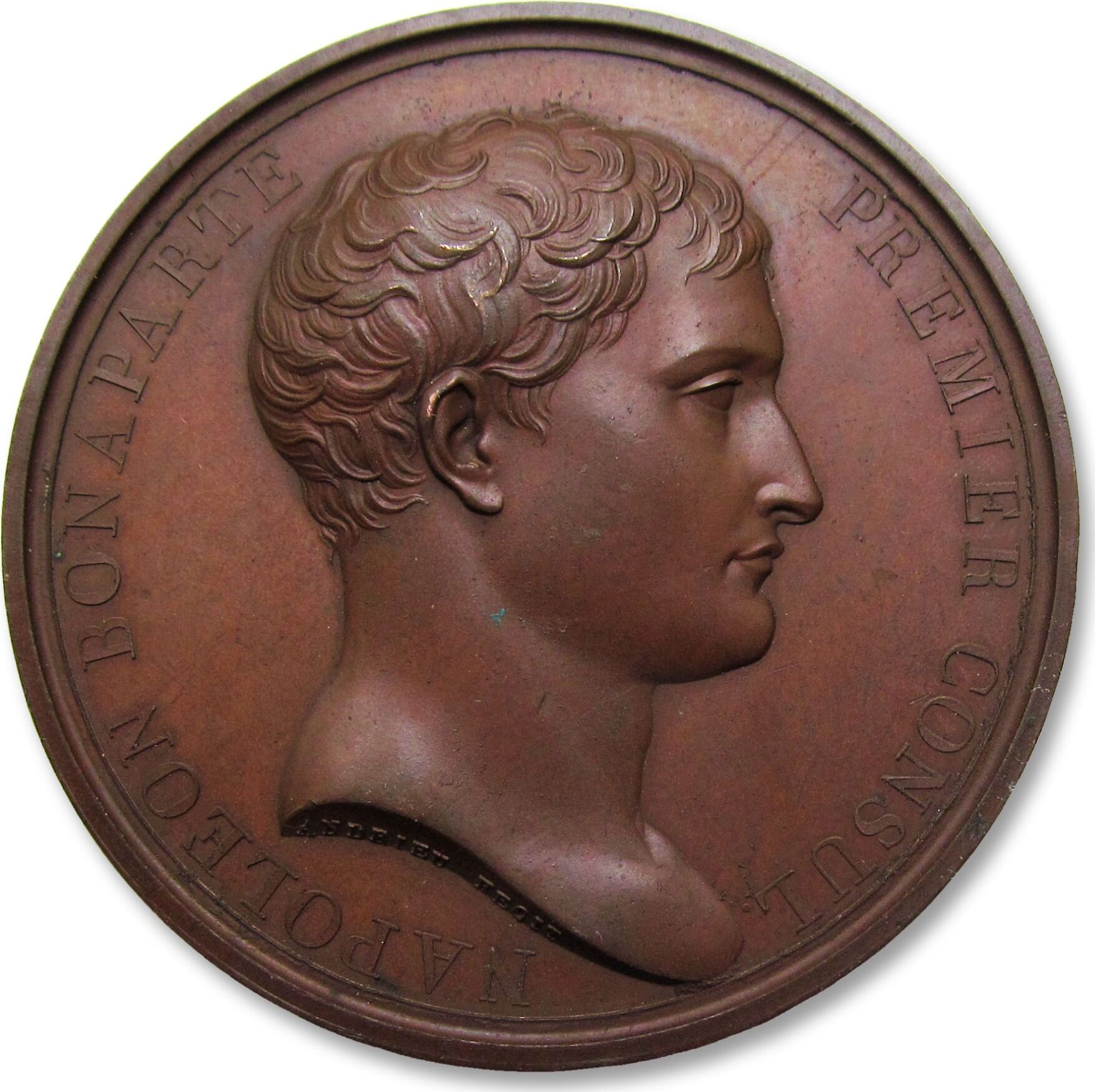FRANCE - FIRST REPUBLIC AE 51mm commemorative medal 1802 A.D. Napoleon ...