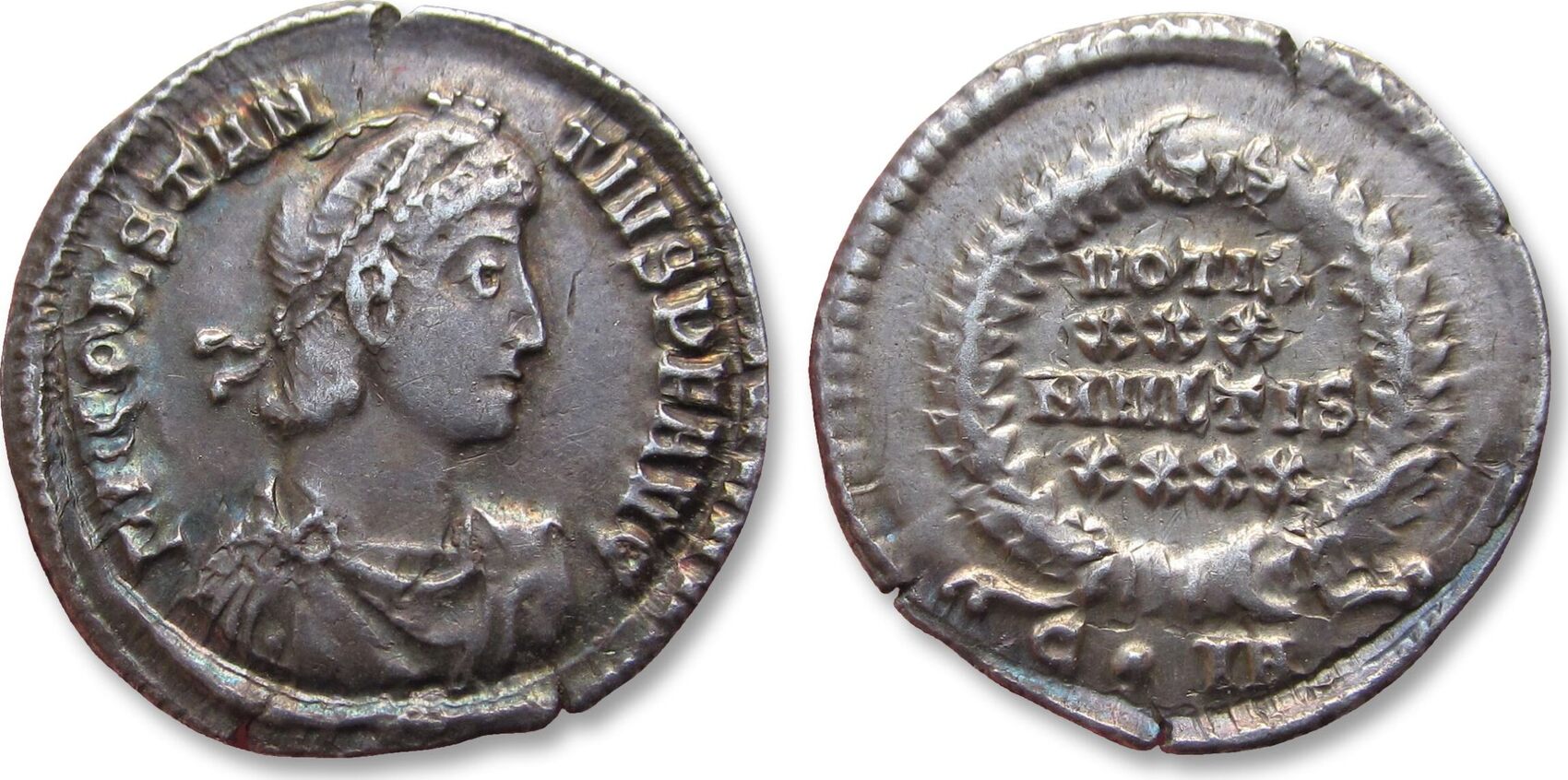 ROMAN EMPIRE AR siliqua circa 351-355 A.D. Constantius II ...