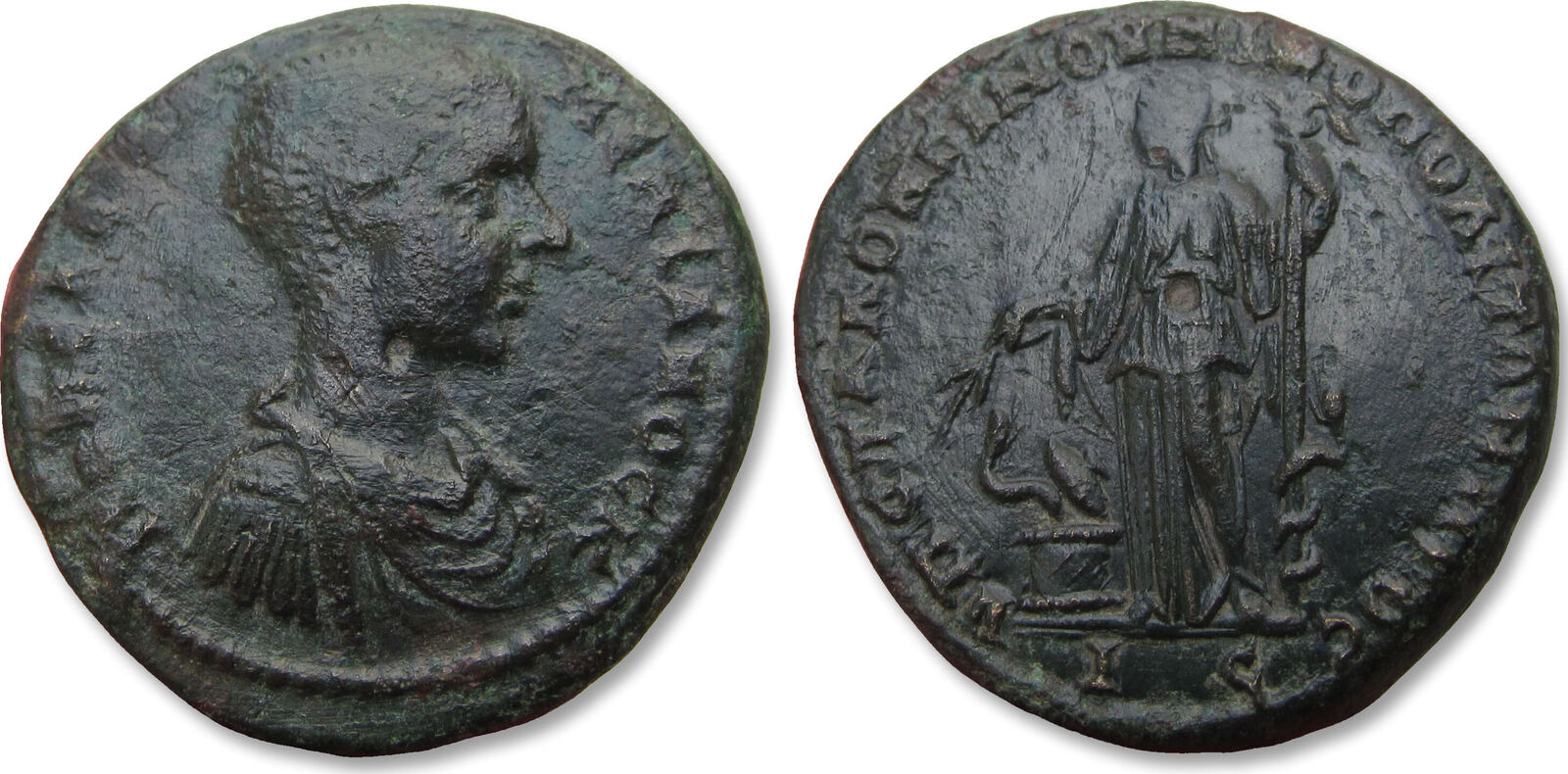 ROMAN EMPIRE Æ 27mm (tetrassarion) 217-218 A.D. Diadumenianus, Moesia ...
