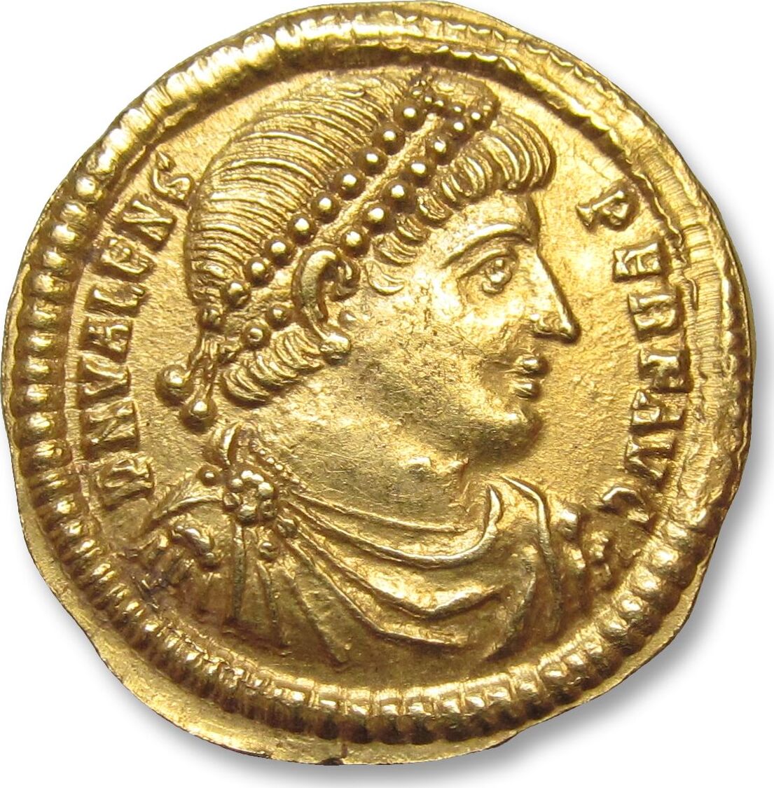 ROMAN EMPIRE AV gold solidus circa 364-367 A.D. Valens, Antioch mint ...