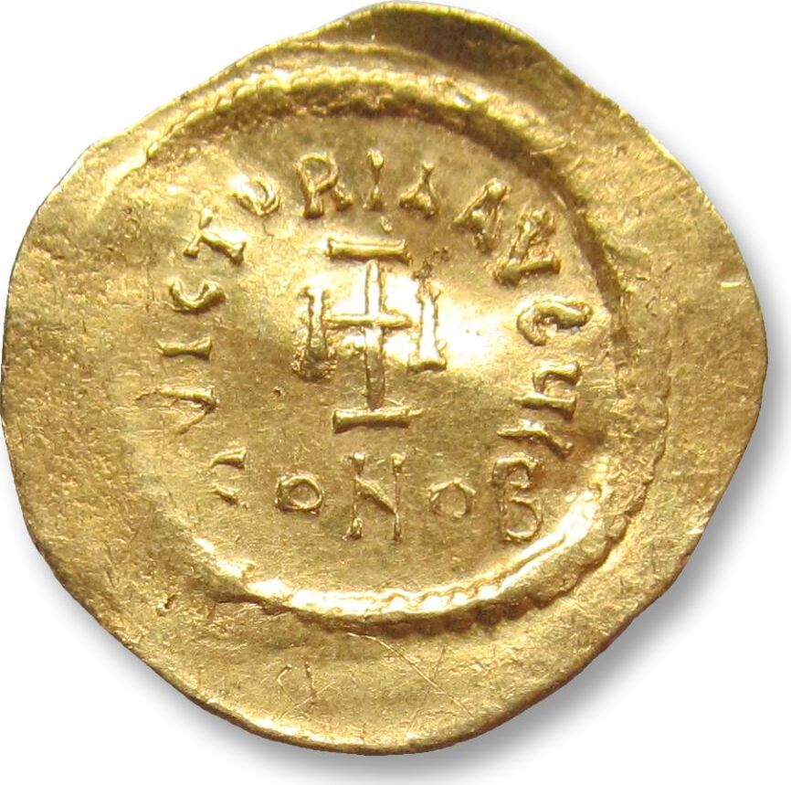 BYZANTINE EMPIRE AV gold tremissis 610-613 A.D. Heraclius ...
