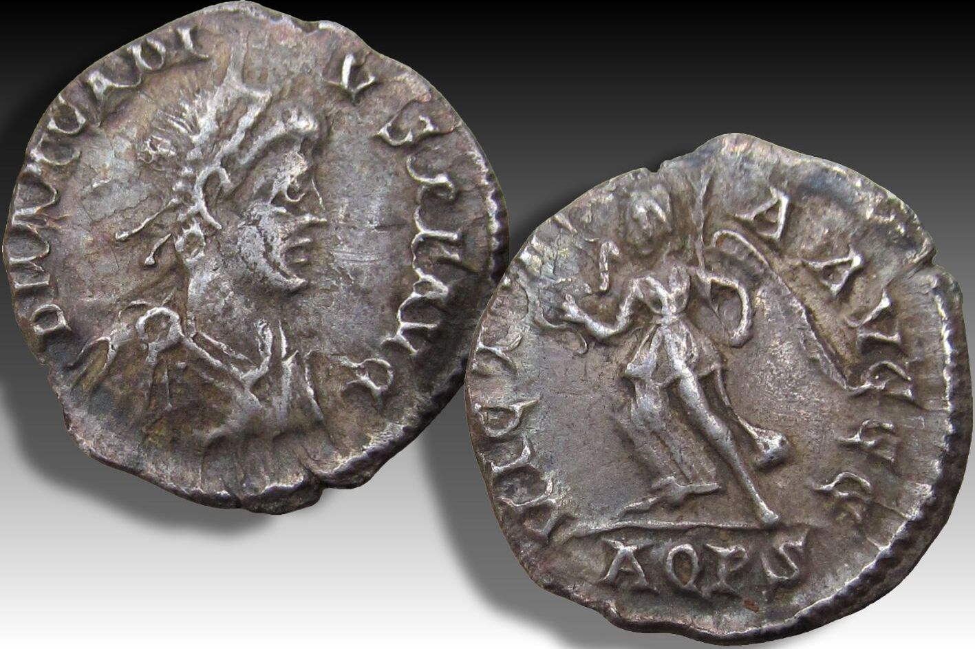 ROMAN EMPIRE AR 1/2 siliqua, half siliqua, half-siliqua 388-392 A.D ...