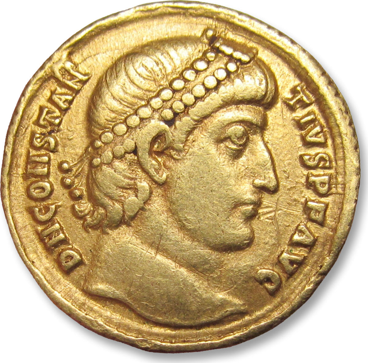 ROMAN EMPIRE AV gold solidus 355-361 A.D. Constantius II, Antioch mint ...