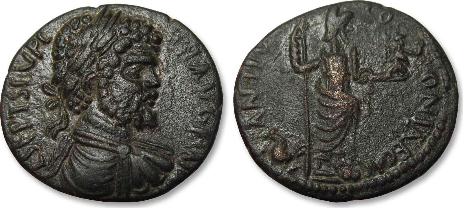 ROMAN EMPIRE AE 23mm provincial coin 2nd century Septimius Severus ...