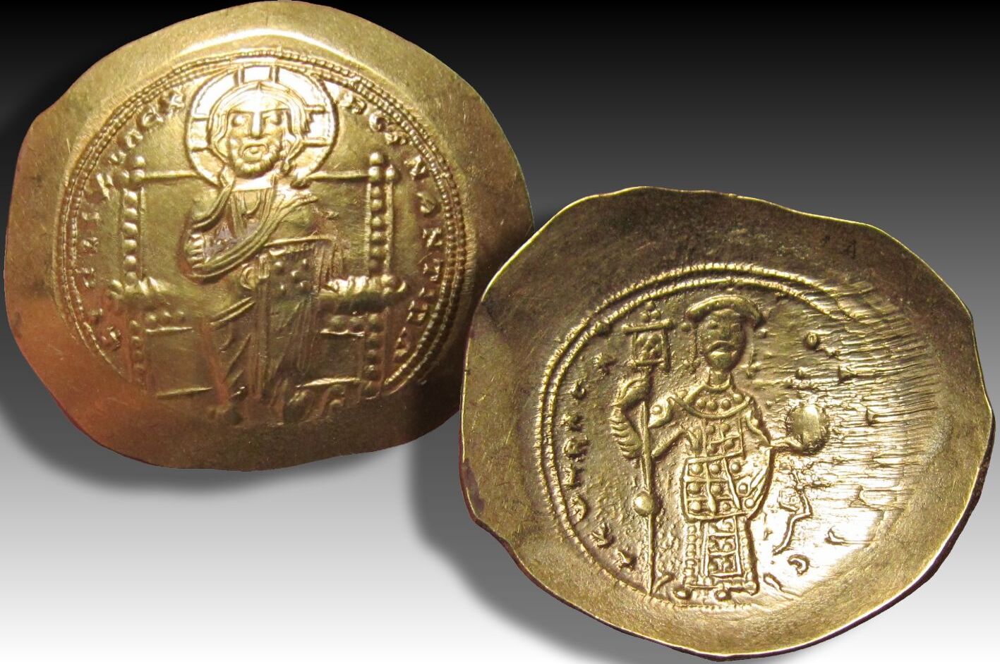 BYZANTINE EMPIRE AV gold histamenon nomisma 1059-1067 A.D. Constantine ...