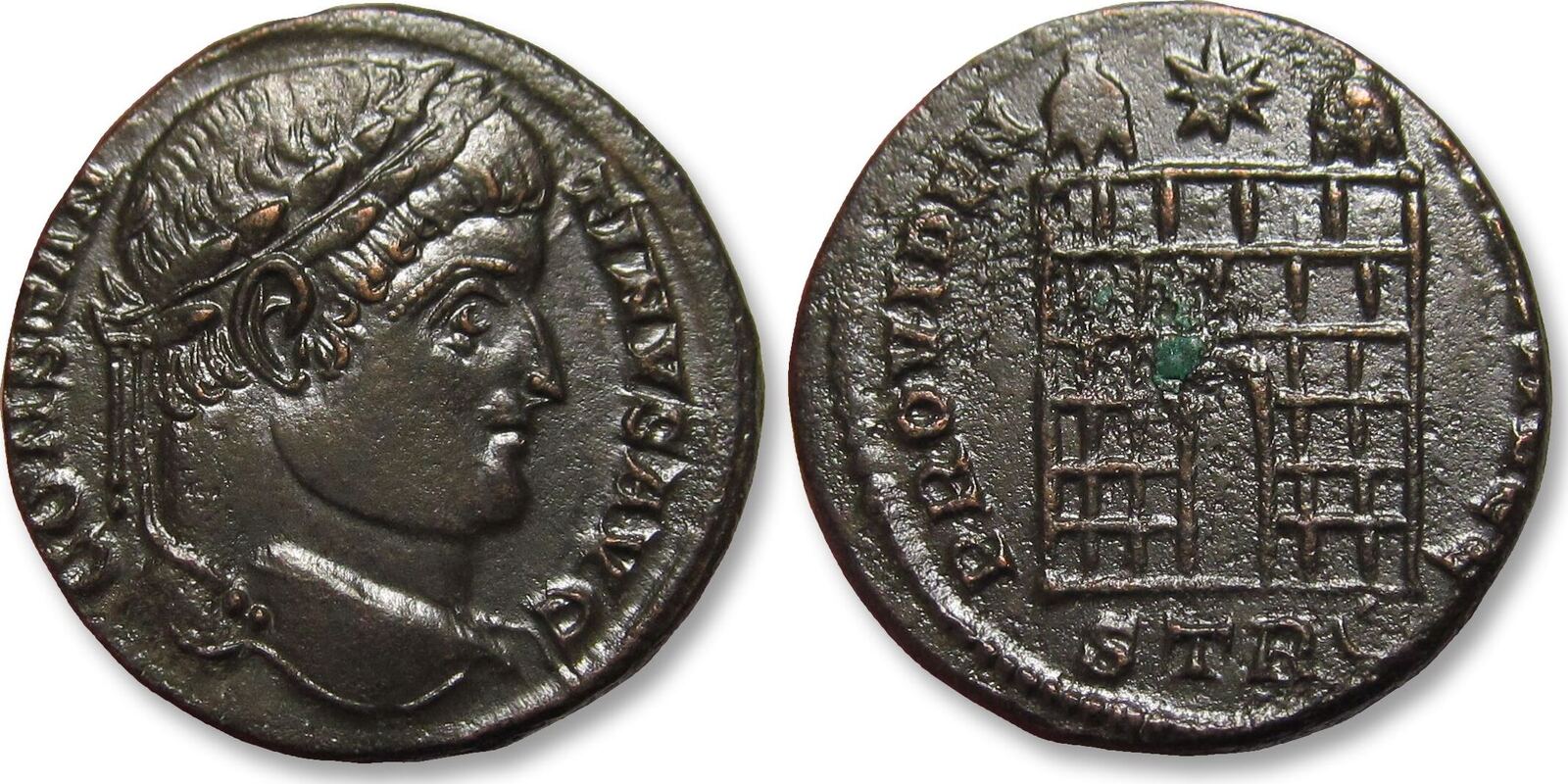 ROMAN EMPIRE AE Follis / Nummus circa 326 A.D. Constantine I The Great ...
