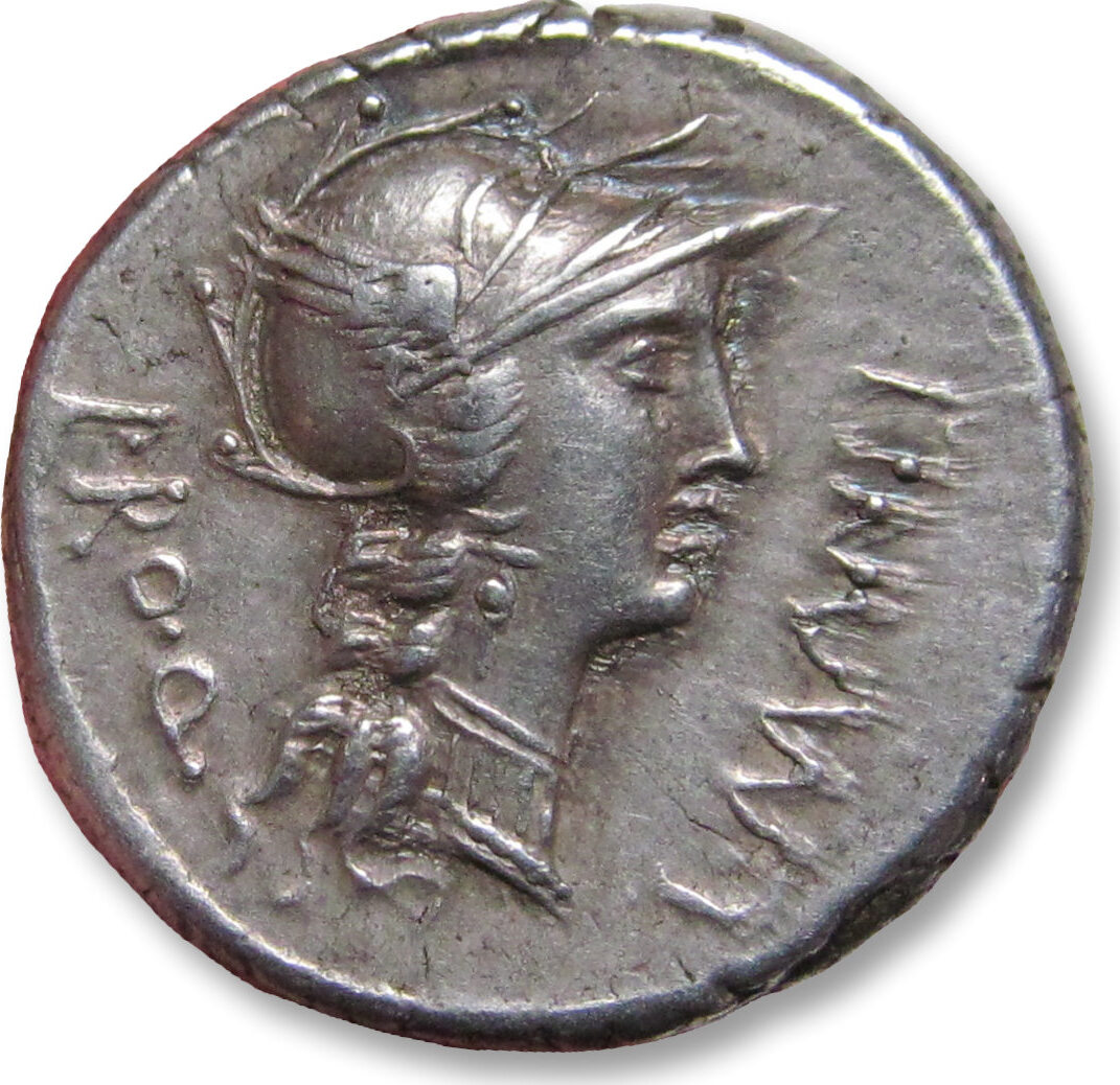 ROMAN REPUBLIC AR denarius 82 B.C. L. Cornelius Sulla and L. Manlius ...