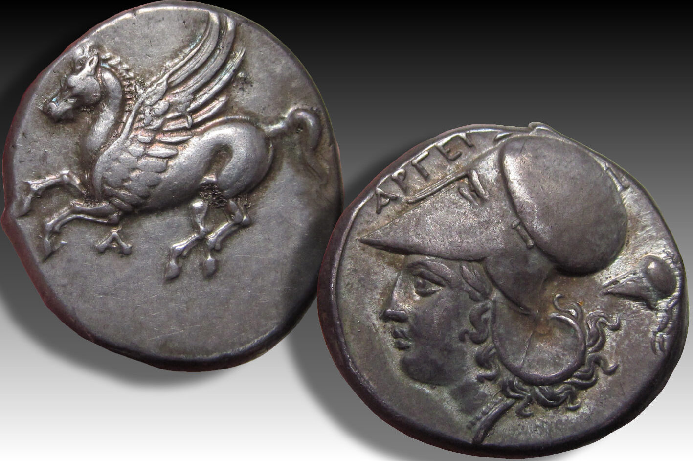 ANCIENT GREECE AR stater circa 340-300 B.C. Akarnania, Argos ...