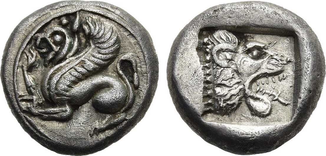 TROAS Drachme ø 14 mm ca. 500-450 v. Chr. ASSOS AU | MA-Shops