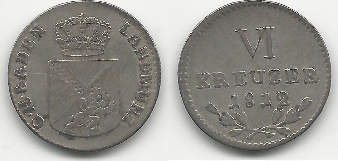 VI Kreuzer 1812 Baden S | MA-Shops