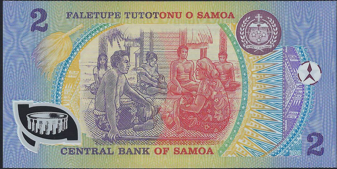 2 Tala 2003 Central Bank of Samoa GEM UNC | MA-Shops