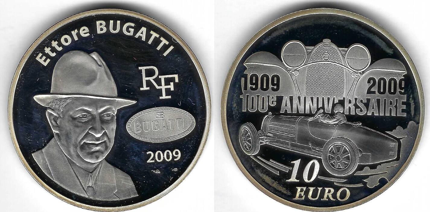 France / Frankreich 10 €uro 2009 Ettore Bugatti Proof | MA-Shops