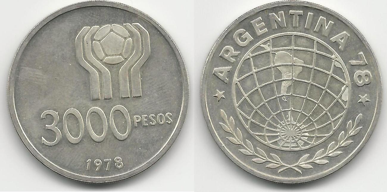Argentine / Argentina 3000 Pesos 1978 Argentina 78 EF | MA-Shops
