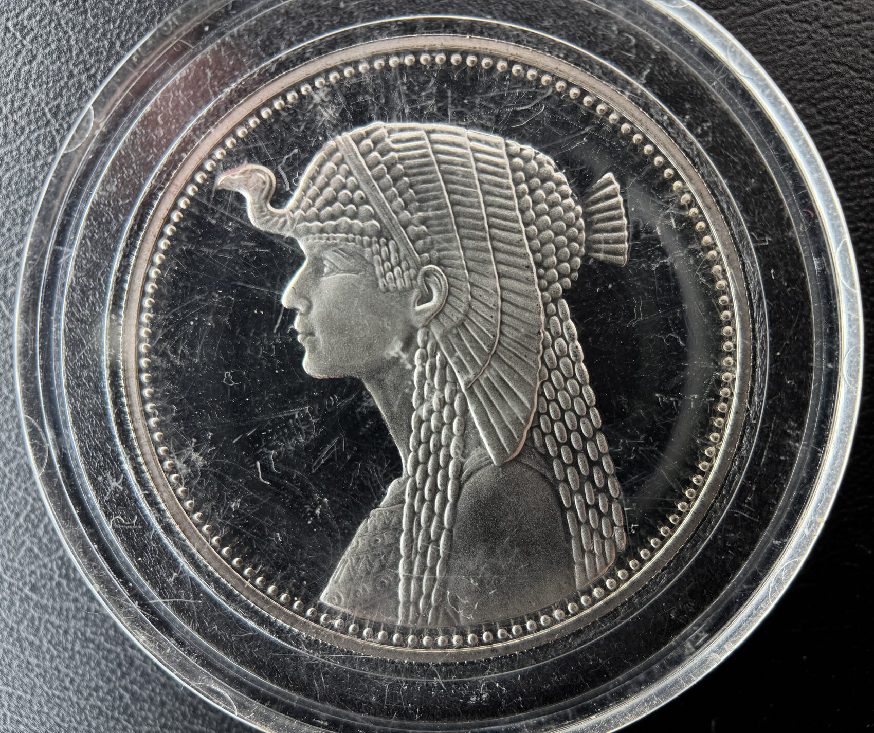 Egypt 5 pounds Ancient treasures Cleopatra Head Silver coin proof | MA ...