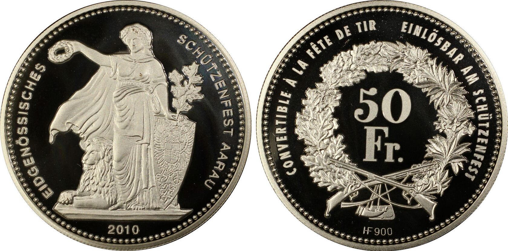 Swiss 50 Franc 2010 S50F SWITZERLND PR 69 | MA-Shops