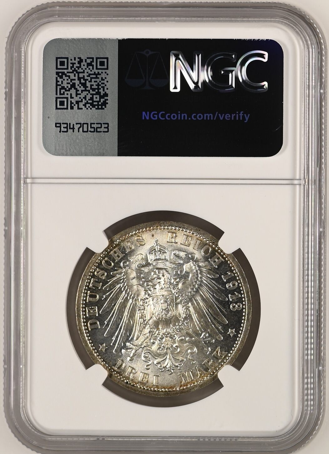GERMANY 3 Mark 1913A NGC MS 63 | MA-Shops