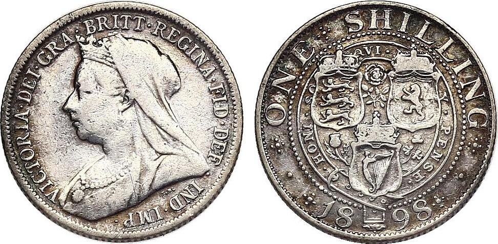 Großbritannien Shilling 1898 Viktoria (1837 - 1901) VF- / VF | MA-Shops