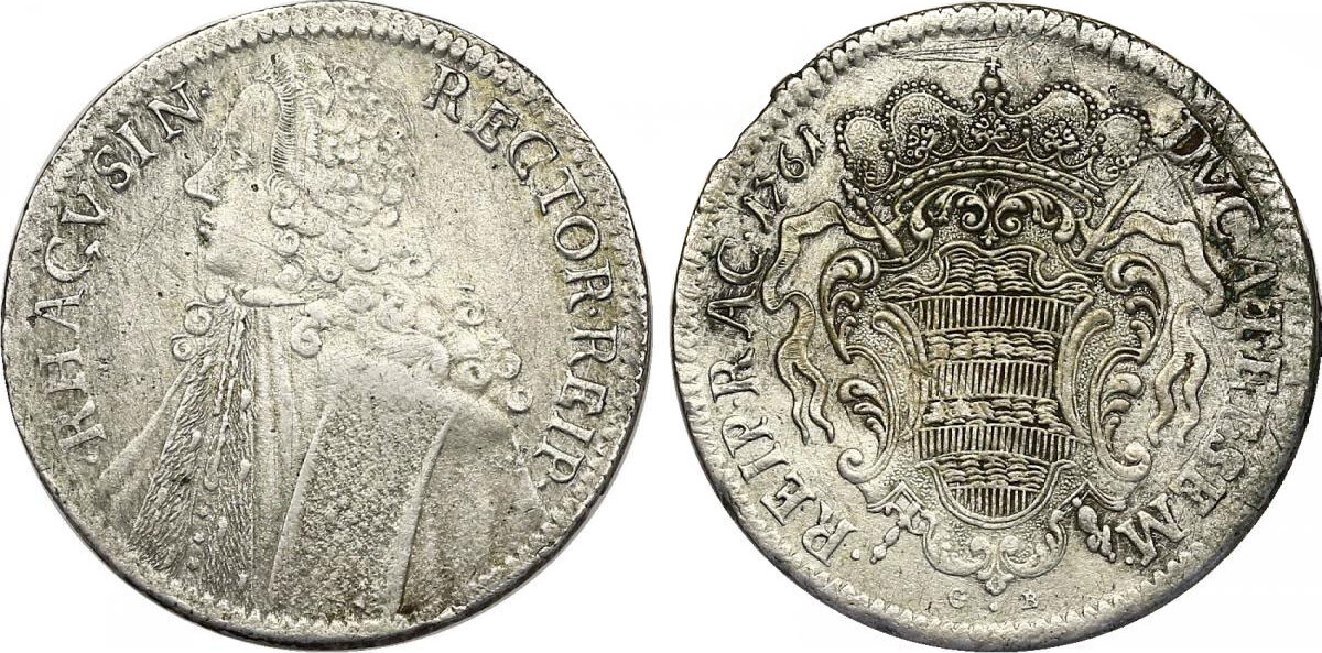 Ragusa Taler (Rektoratstaler) 1761 VF | MA-Shops