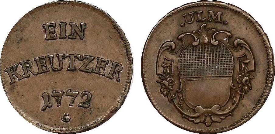 Deutschland - Ulm Kreuzer 1772 G AU | MA-Shops