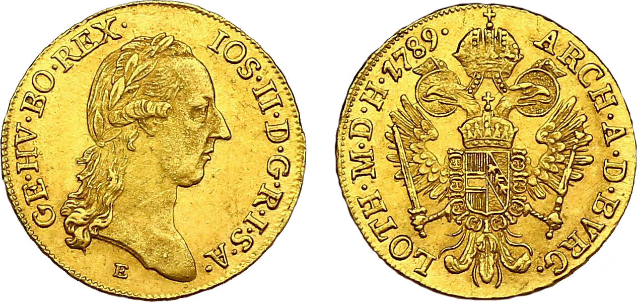 RDR Dukat 1789 E Joseph II. (1780 - 1790) als Alleinregent EF | MA-Shops