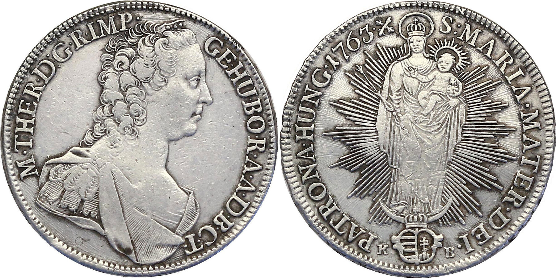 RDR Taler 1763 KB Maria Theresia (1740 - 1780) VF | MA-Shops