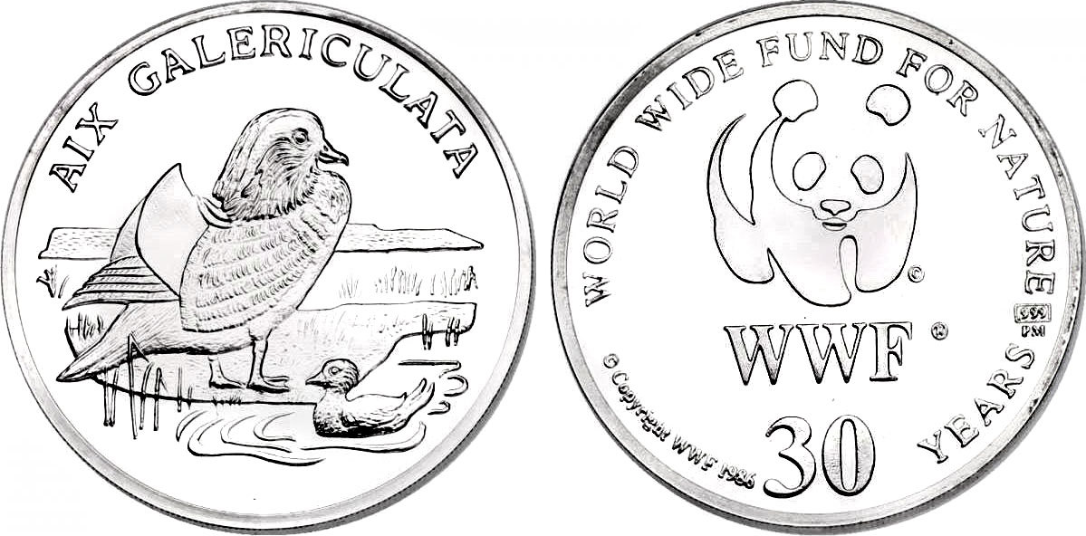 Ag-Medaille 1986 30 Years "World Wide Fund For Nature" (WWF ...